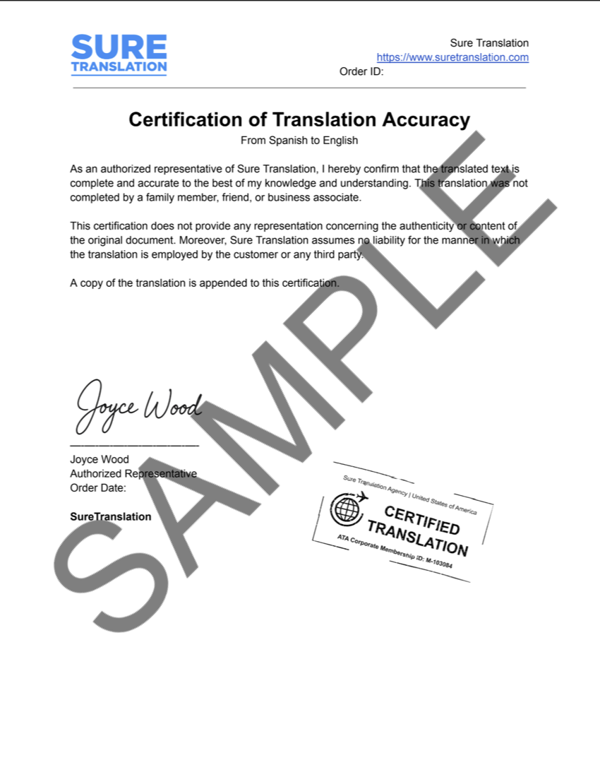 Sure Translation: Certified Translation Services for $18